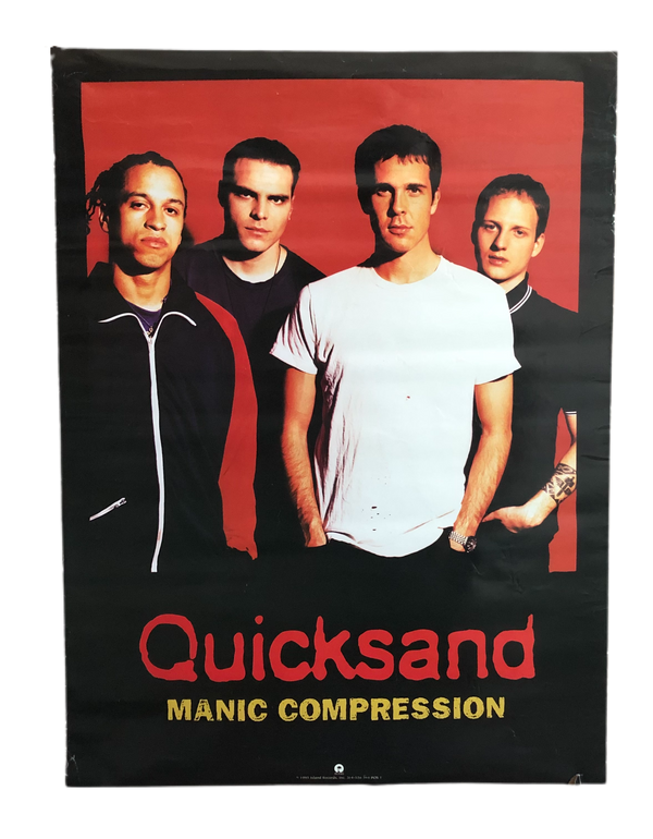 Vintage Quicksand "Manic Compression" Promotional Poster - jointcustodydc