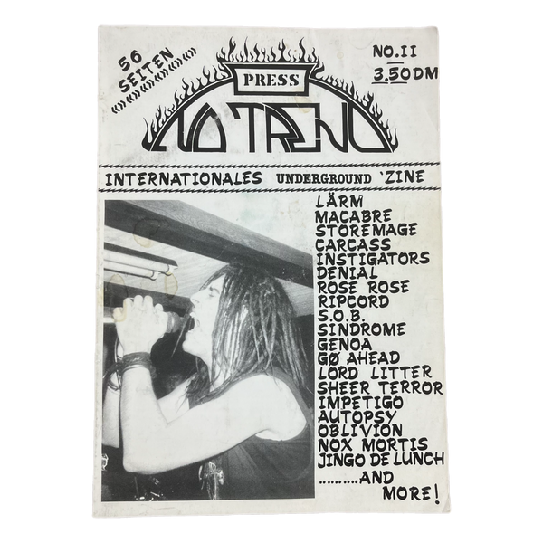 Vintage No Trend Press "Issue #2" Underground Metal Punk Zine ...