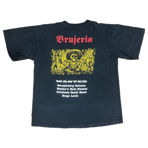 Vintage Brujeria "Grenudos Locos" Embroidered T-Shirt - jointcustodydc