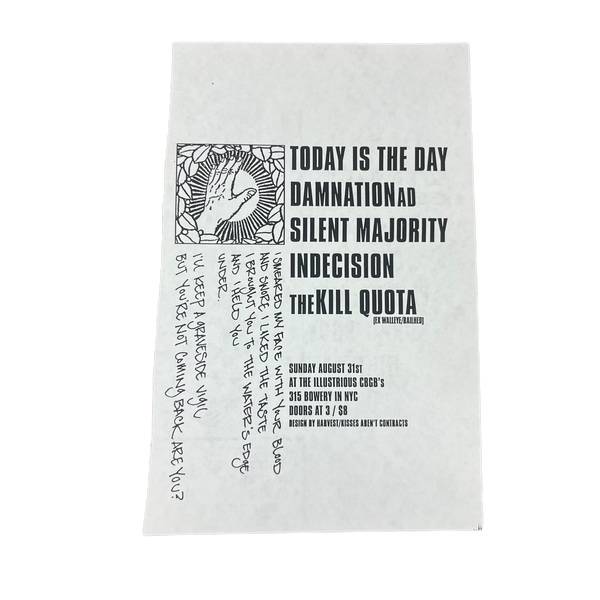 Vintage Assück Floorpunch Damnation AD Silent Majority "CBGB'S" NYC ...