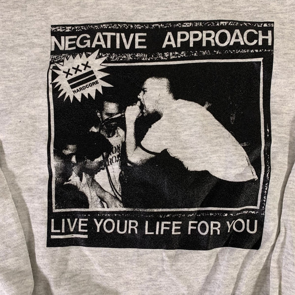 Vintage Negative Approach "Live Your Life For You" Crewneck Sweatshirt ...