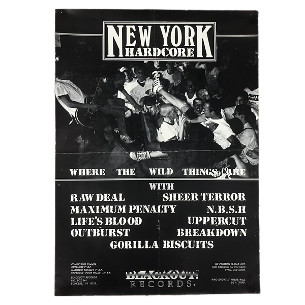 Vintage New York Hardcore "Where The Wild Things Are" Blackout! Record ...