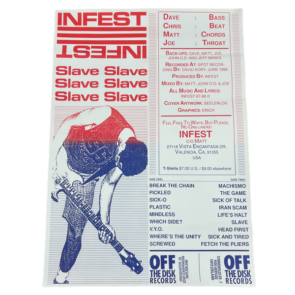 Infest "Slave" Off The Disk Records Promotional Poster - jointcustodydc