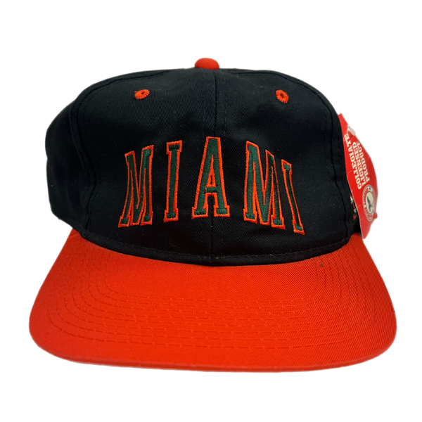 Vintage University Of Miami "Hurricanes" Snapback Hat - jointcustodydc