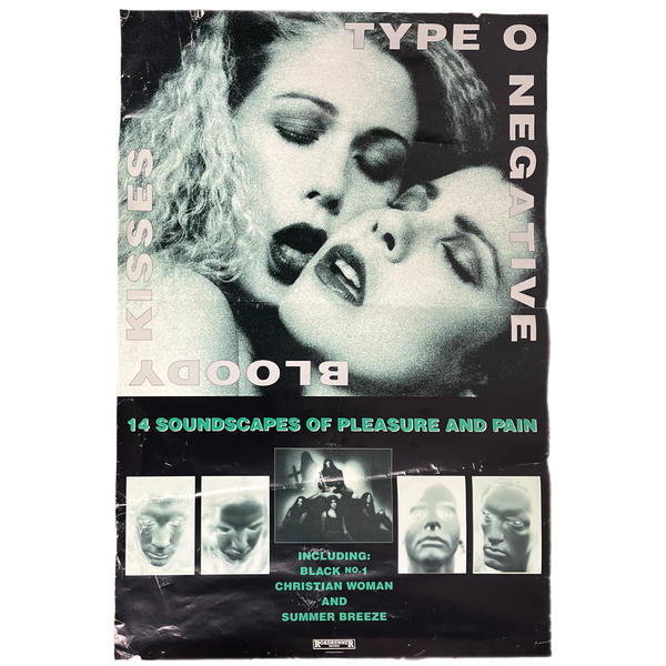 Vintage Type O Negative "Bloody Kisses" Roadrunner Records Promotional Poster | jointcustodydc