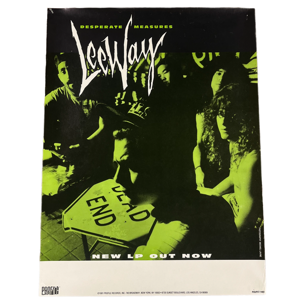 Vintage Leeway "Desperate Measures" Poster - jointcustodydc