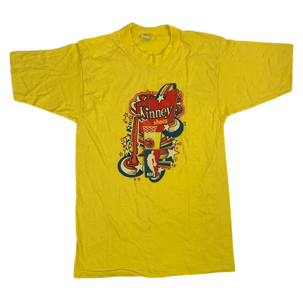 Vintage Kinney Shoes Mayo Spruce "NBA" Promo T-Shirt - jointcustodydc