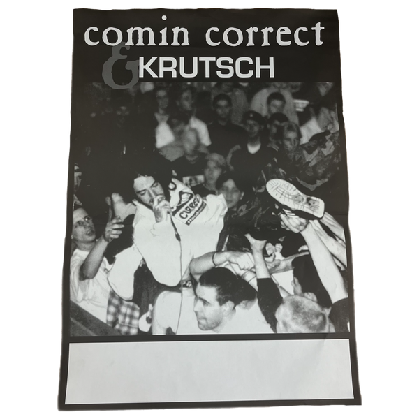Vintage Comin Correct & Krutch "Tour" Misspelled Poster - jointcustodydc