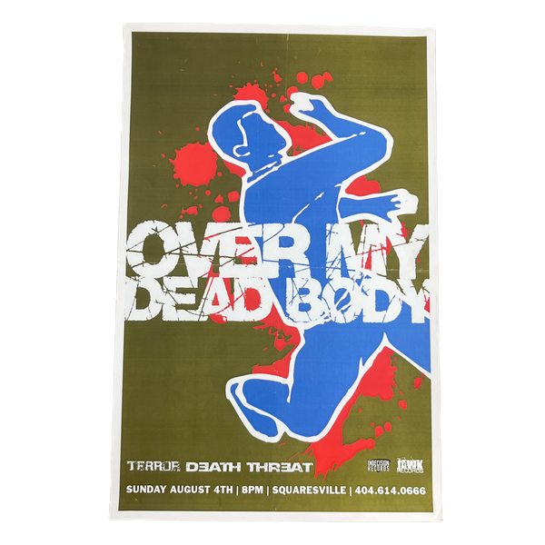 Vintage Over My Dead Body "Terror Death Threat" Indecision Records Sho ...