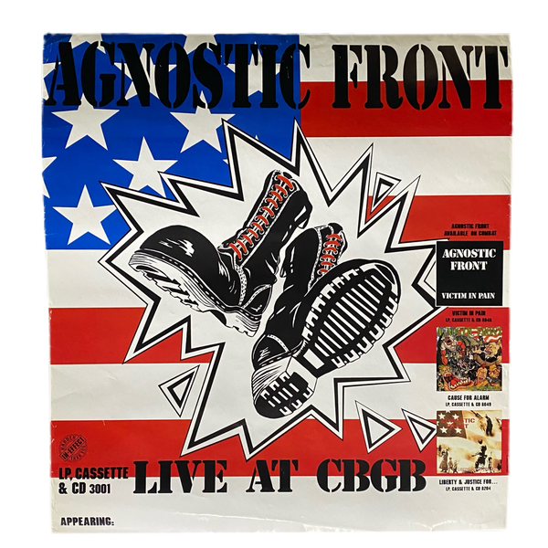 Vintage Agnostic Front "Live At CBGB" In Effect Records Poster ...