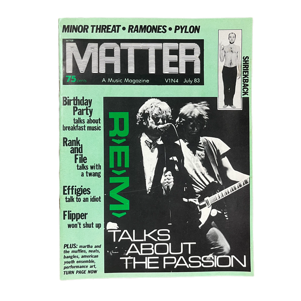 Vintage Matter "A Music Magazine" Vol. 1 #4 - jointcustodydc
