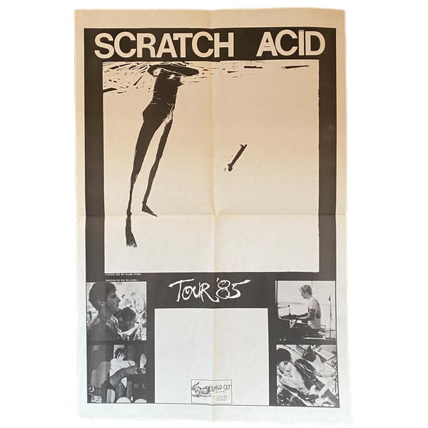 Vintage Scratch Acid "Tour '85" Rabid Cat Records Tour Poster ...