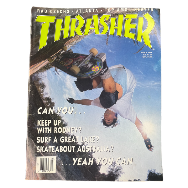 Vintage Thrasher Magazine "Robby Olhiser" March Issue | jointcustodydc