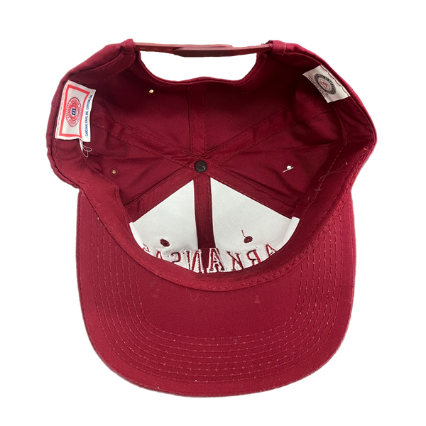 Vintage Arkansas "Razorbacks" NCAA Snapback Hat - jointcustodydc