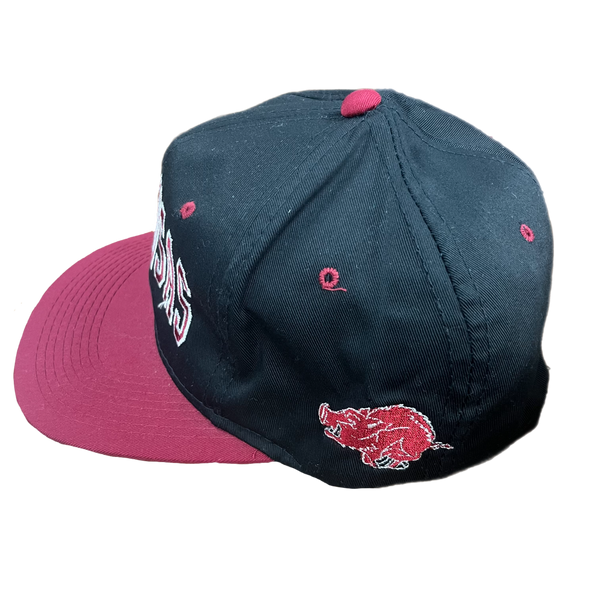 Vintage Arkansas "Razorbacks" NCAA Snapback Hat | jointcustodydc