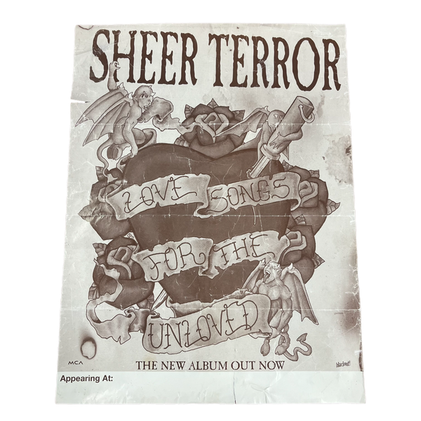 Vintage Sheer Terror "Love Songs For The Unloved" Blackout! Records Pr ...