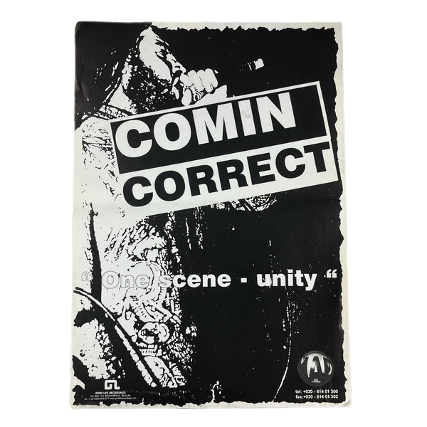 Vintage Comin Correct "One Scene Unity" Good Life Recordings Poster ...