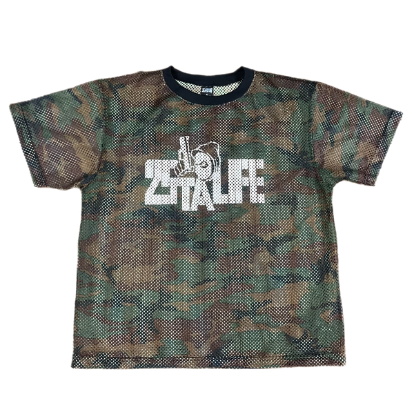 Vintage 25 Ta Life "Back Ta Basics” Mesh Camouflage Jersey - jointcustodydc