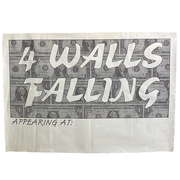Vintage Four Walls Falling "Appearing At" Poster - jointcustodydc